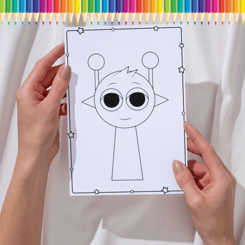 20 Sprunki Characters Printable Coloring Pages A4 Coloring Book Kids ...