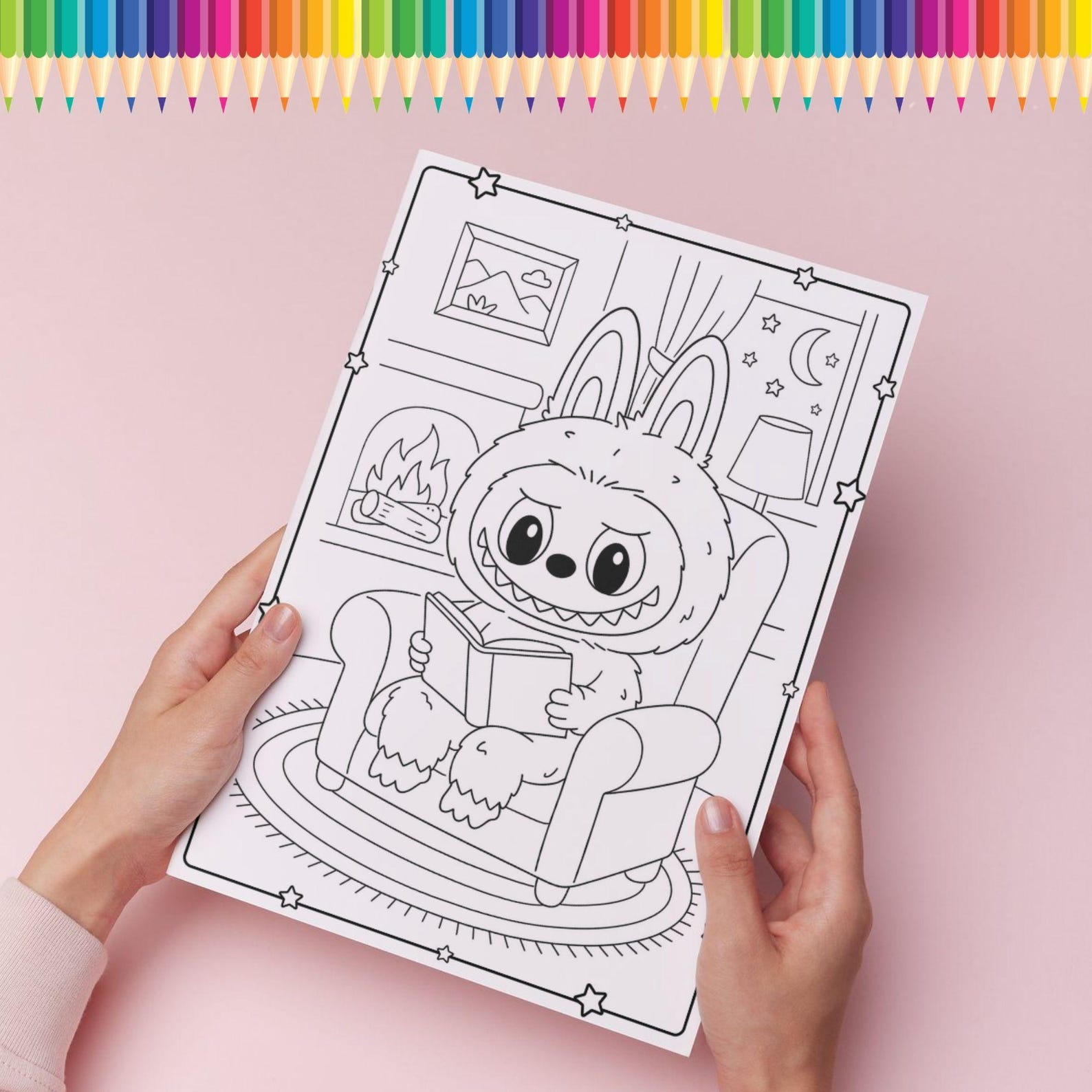 Labubu Coloring Pages – 25 Unique Printable Pages, Digital Download ...