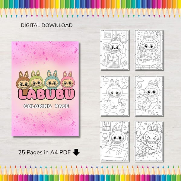 Labubu Box Print - Etsy