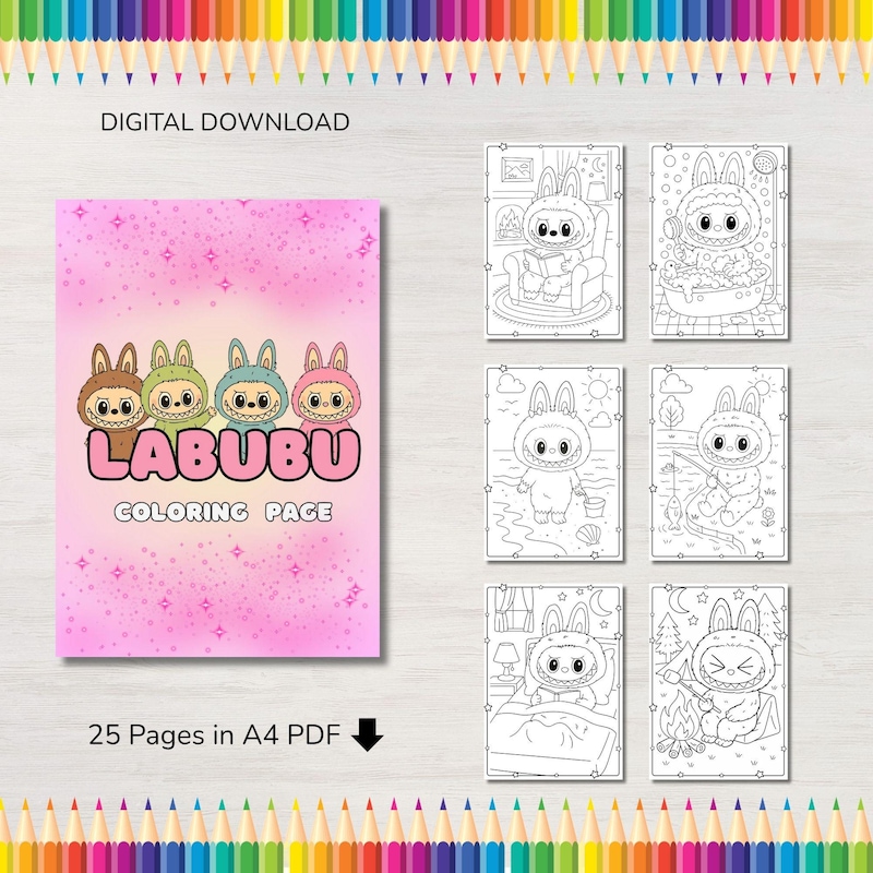 Labubu Box Template Printable - Etsy