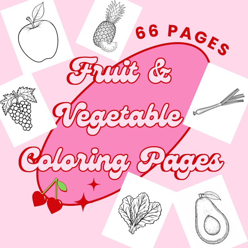 66 Fruit & Vegetable Coloring Pages for Kids – Healthy Foods Fun ...