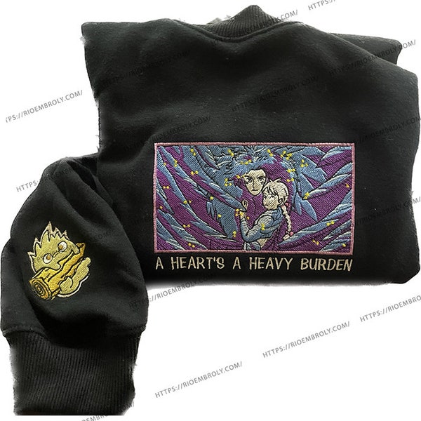 Howls Moving Castle Sweater Embroidered - Etsy