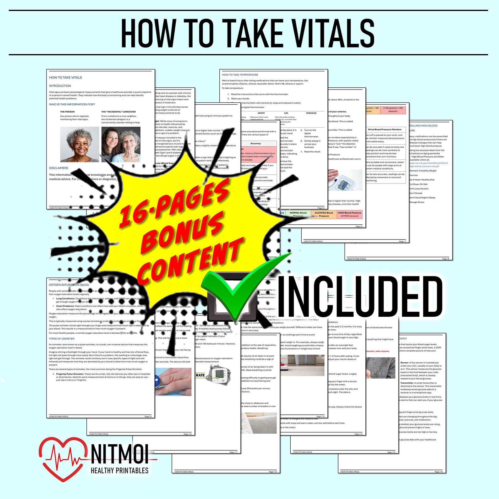 Vital Signs Log, Vital Signs Record, Vital Signs Tracker, Vital Signs ...