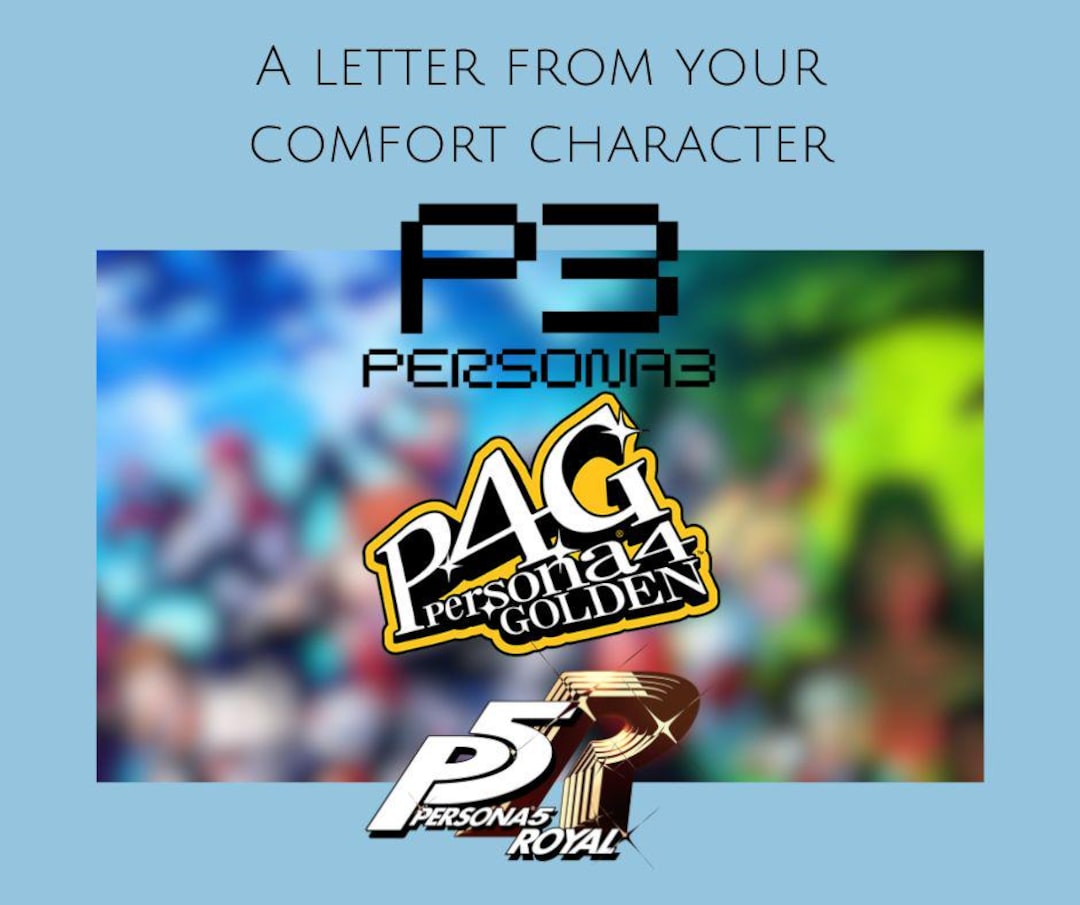 Digital Letter From Persona 3, 4, 5 Character - Etsy