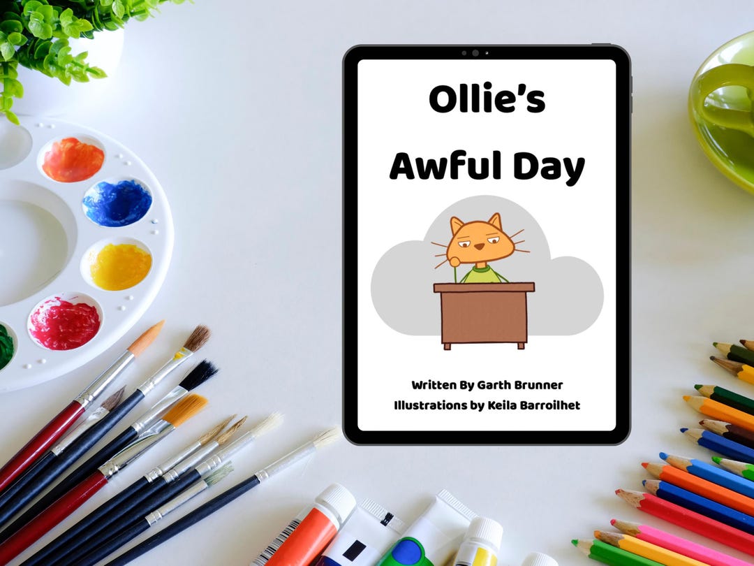 Ollie's Awful Day: Kids Emotions Storybook (digital PDF) - Etsy