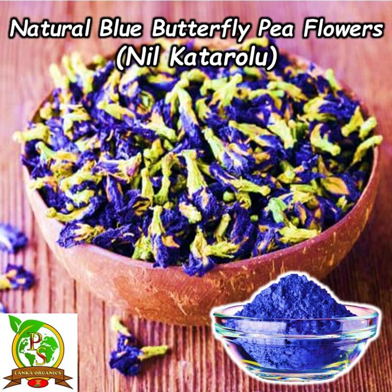 Blue Butterfly Pea Flower Powder | Natural Herbal Tea - Etsy