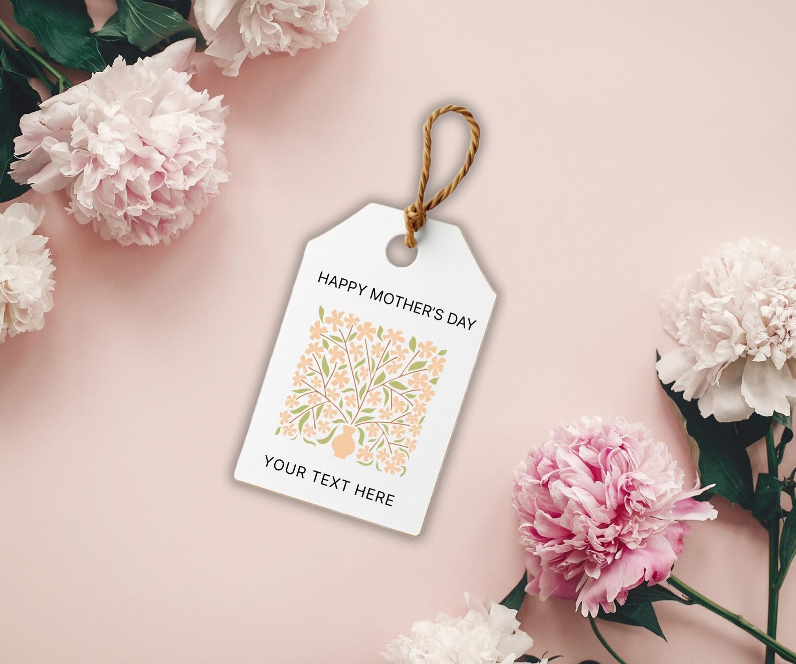 Printable Mother’s Day Gift Tags Custom Editable Floral Rainbow Labels ...