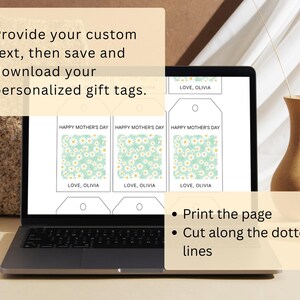 Printable Mother's Day Gift Tags Custom Personalized Made for Mom ...