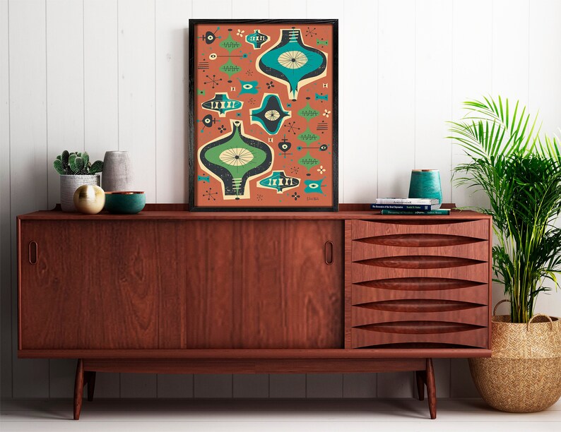 Googie Architecture Art Print: Mid-century Modern Abstract Shapes - Etsy