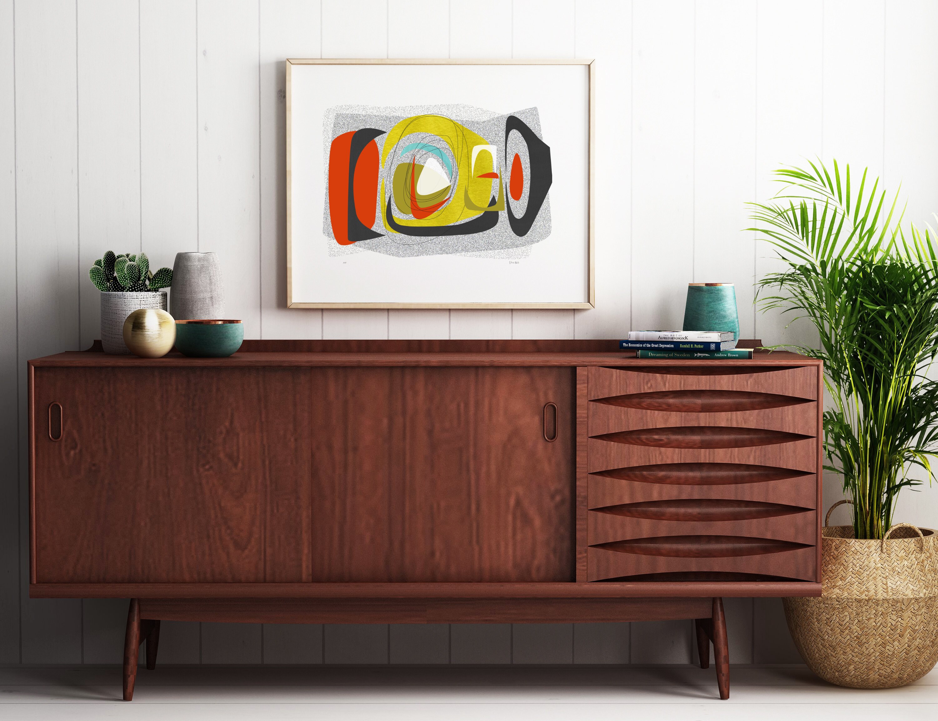 Pincer Movement Mid Century Modern Print - Etsy