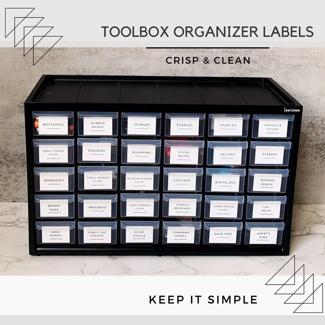 Minimalist Clean and Simple Teacher/office Toolkit/toolbox Organizer ...