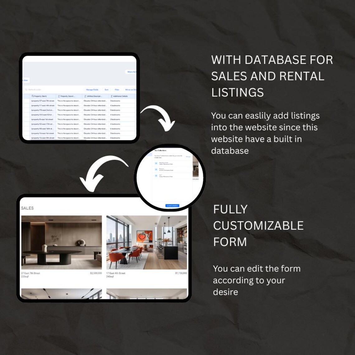 Wix Studio Website Template: Real Estate Listings Portfolio - Etsy
