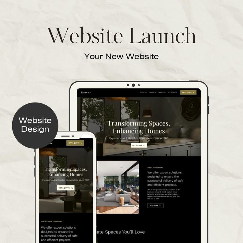 Wix Studio Website Template (home Renovation, Real Estate, Interior ...