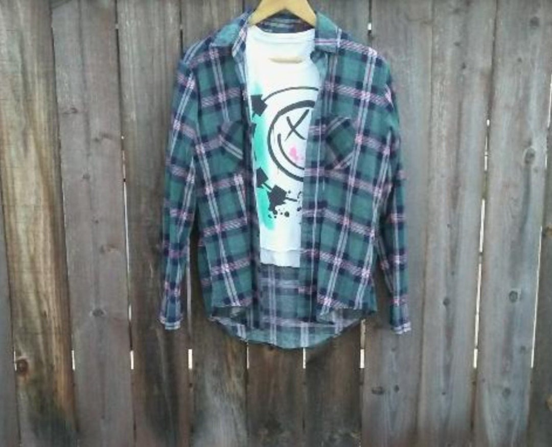 Vintage Flannel Shirt / Plaid Shirt / Button Down / Music Festival ...