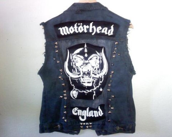 Motorhead Rock N Roller Punk Jacket Vest / Lemmy / Unisex for Guys ...
