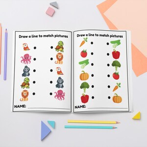 Matching Worksheets for Toddlers | Printable Busy Book Pages ...