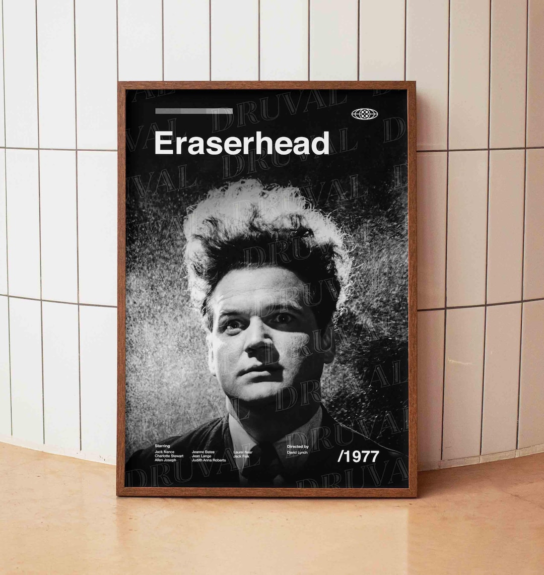 David Lynch Vintage Movie Poster, Eraserhead Wall Art Film Print - Etsy