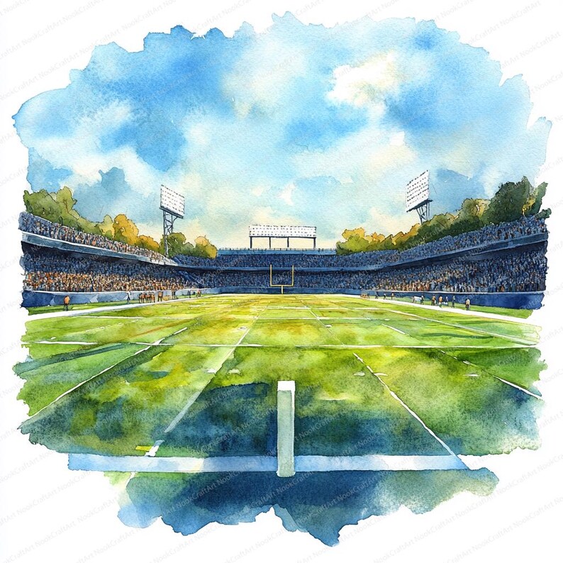19 Soccer Field Clipart With Stands | Digital Sports Stadium ...