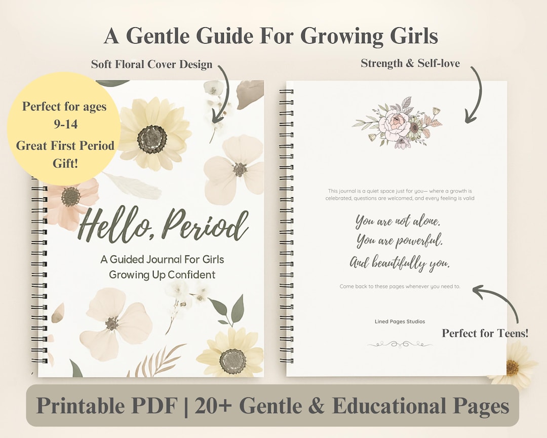Tween Puberty Guide for Girls | Period Journal PDF | Hello Period ...
