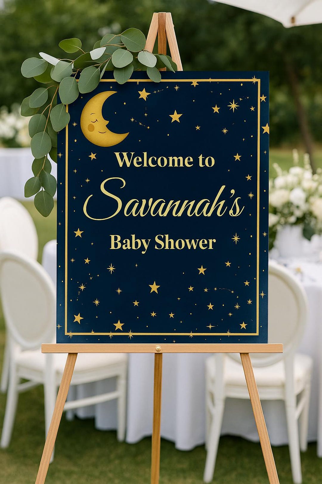 A Star is Born Template, Baby Shower Welcome Sign Sky, Stars and Moon ...