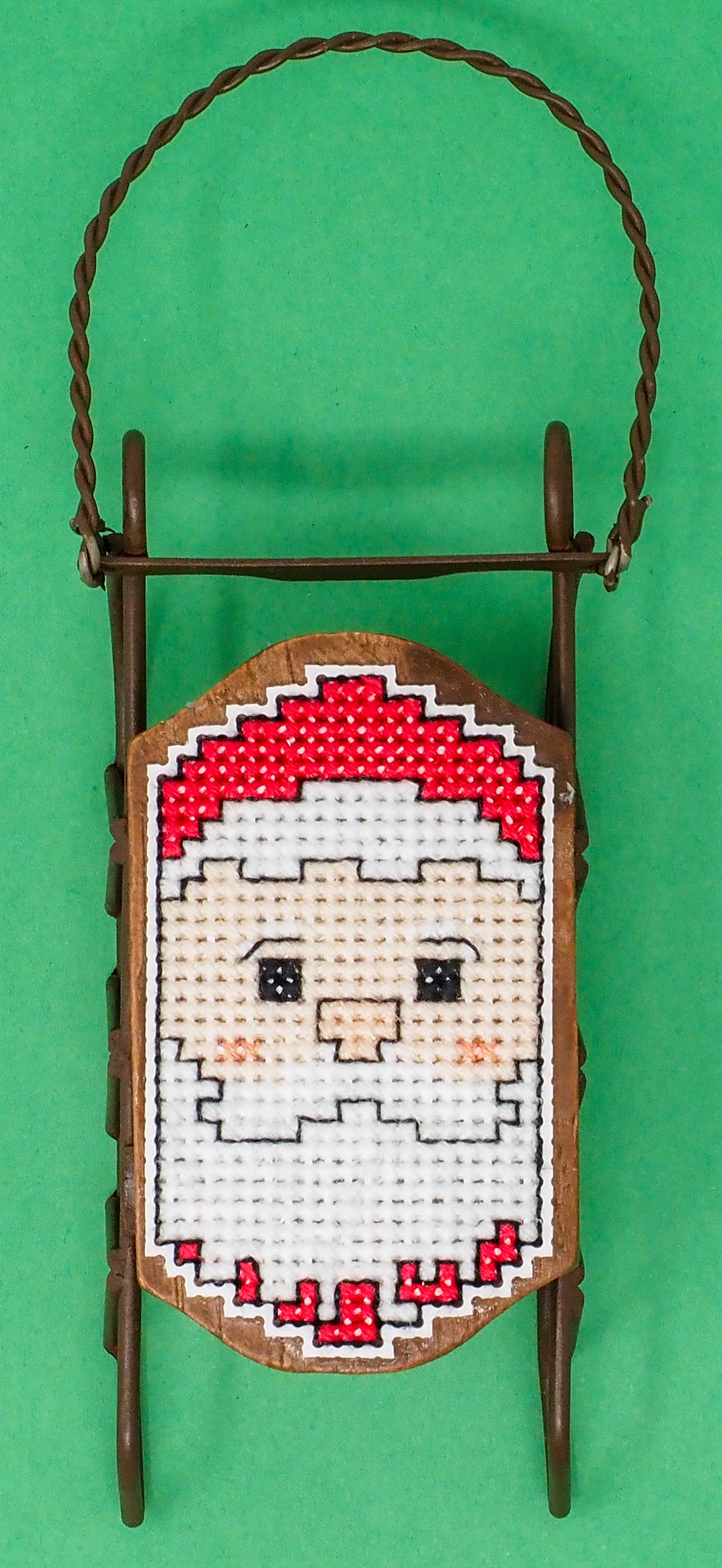 Cross Stitch Sleds Finished CHOICE OF 1 Handmade Winter - Etsy