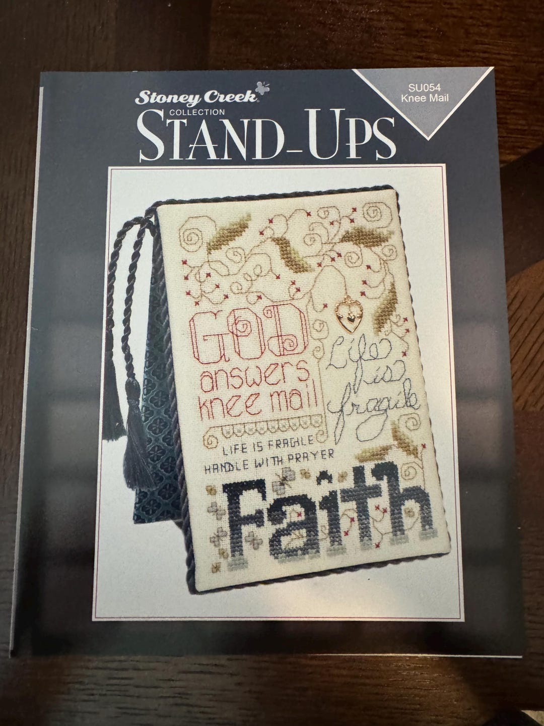 Stoney Creek God Answers Knee Mail Faith Life is Fragile Cross Stitch ...