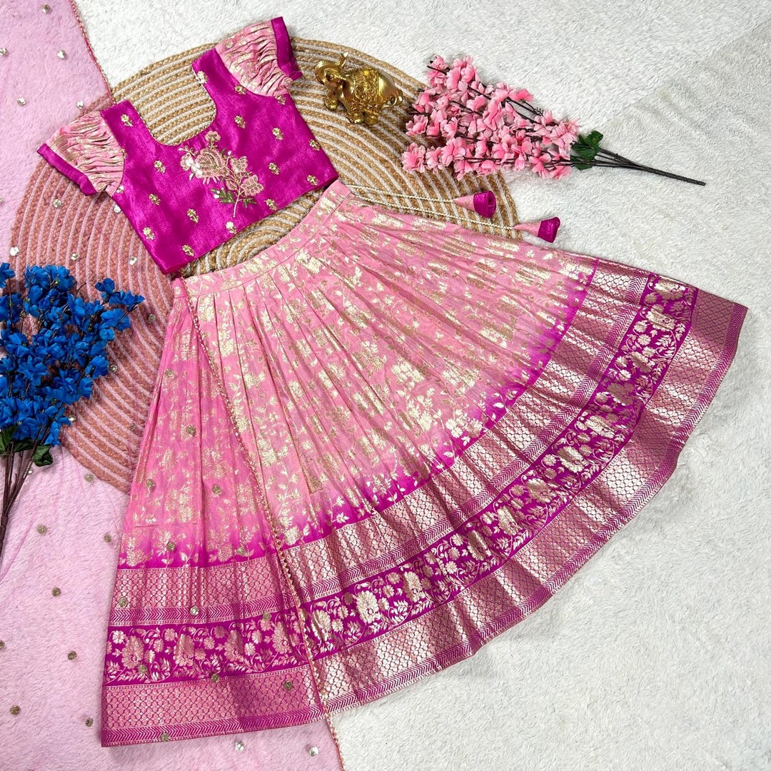 Traditional Girls Lehenga, Kid Lehenga, Kid Dress, Lehenga Choli, Ready ...