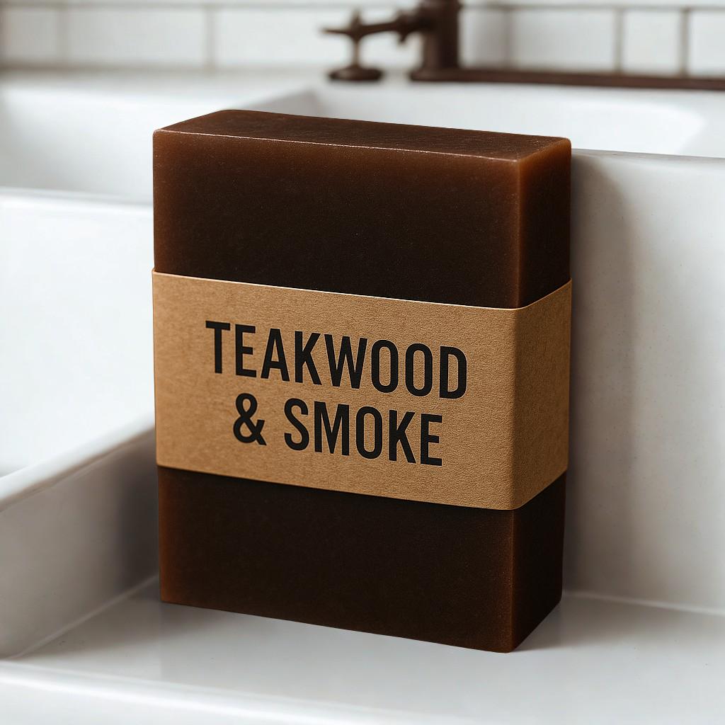 Best Seller Handmade Men's Soap Gift Set: Blackwood Leather, Teakwood ...