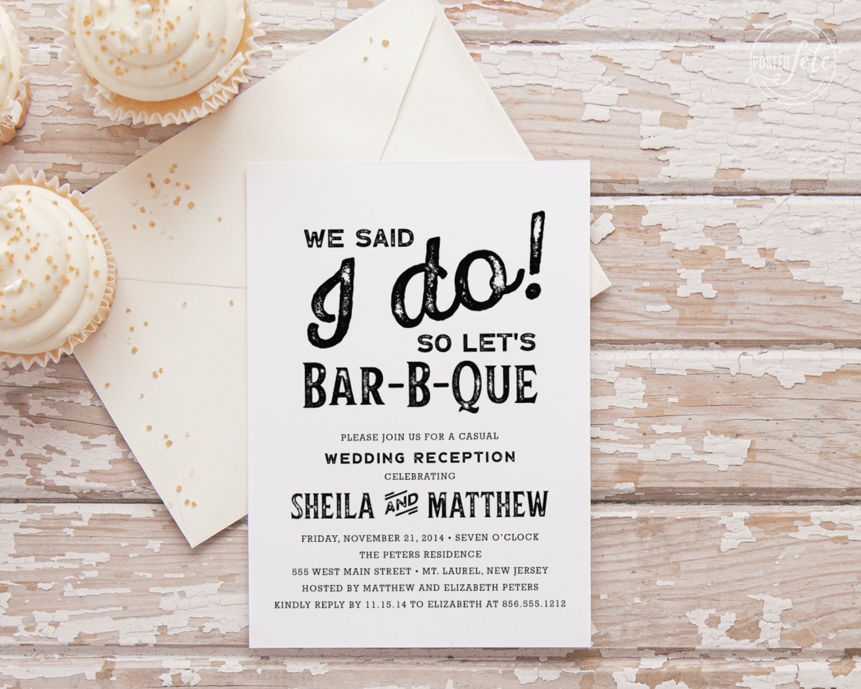 Bbq Wedding Invite