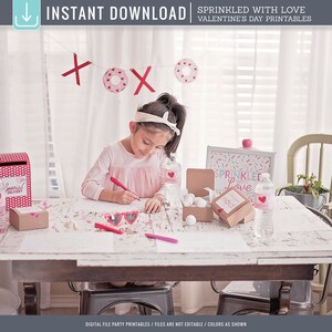 Donut Valentine's Day Breakfast Party Printables - Etsy