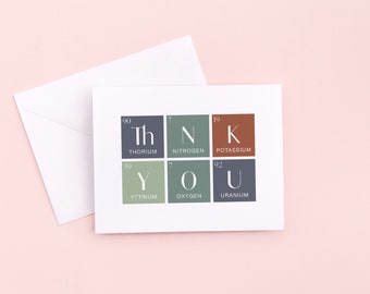 Science Party Thank You Card - Etsy