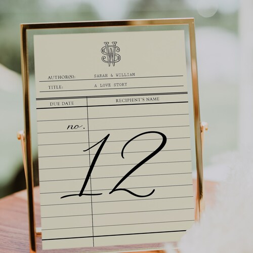 AURELIA Wedding Table Names / Numbers Book DIY Table - Etsy