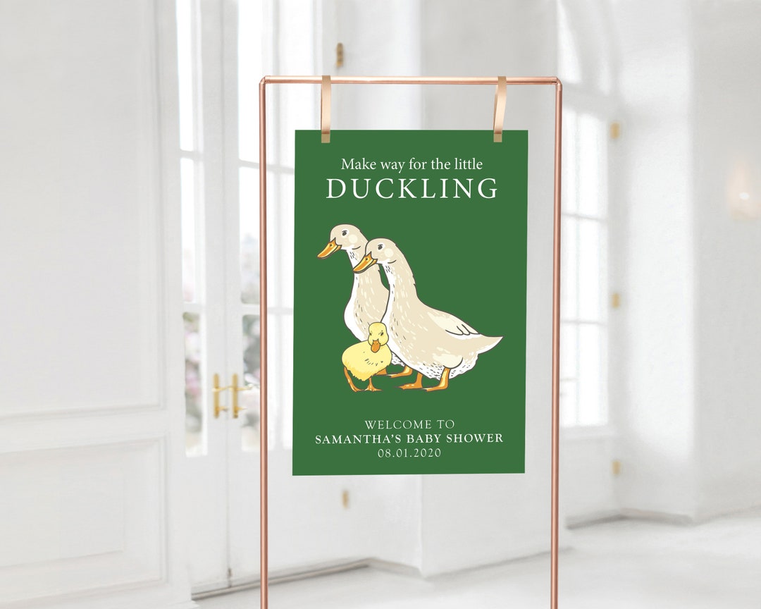 Little Duckling Baby Shower Welcome Sign Printed and Digital - Etsy