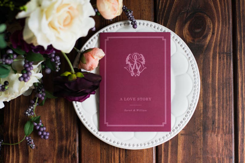 Literary Wedding Invitations Book Wedding Invitation | Etsy