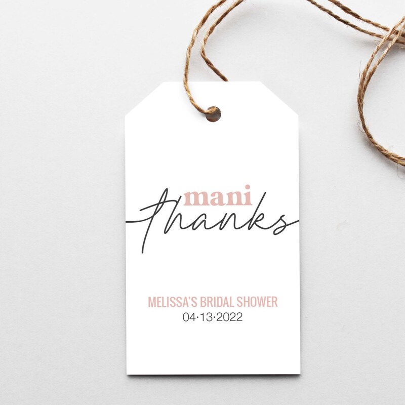 Nail Polish Favor Tag - Etsy