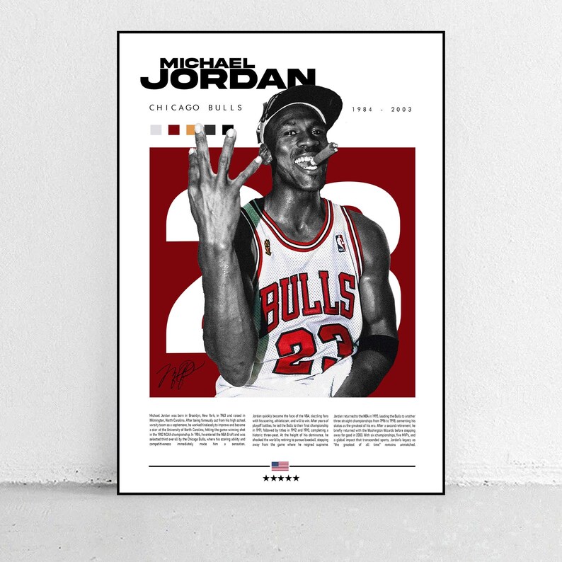 NBA Legends Poster: Michael Jordan, Lebron James, Kobe Bryant, Kevin ...