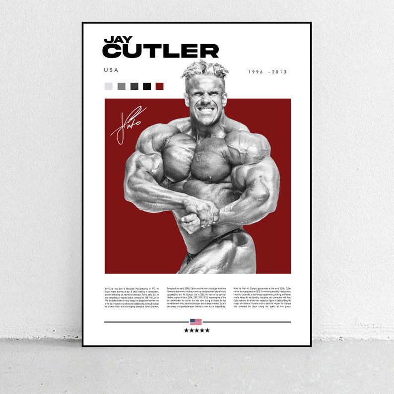 Mr. Olympia Bodybuilders Poster Bundle: Ronnie Coleman, Jay Cutler ...