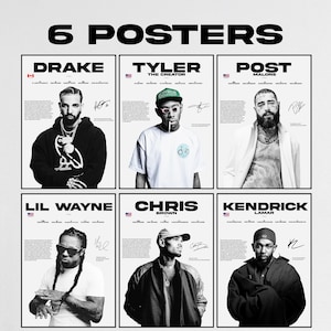 Chris Brown and Kendrick Lamar - Etsy UK