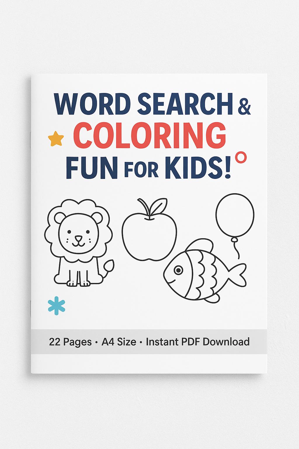 Printable Word Search Kids– Educational Word Search Printable – Easy ...
