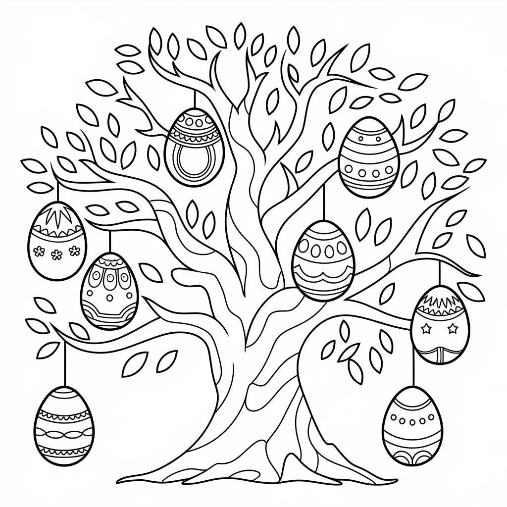 30 Lovely Coloring Pages for Easter - Etsy