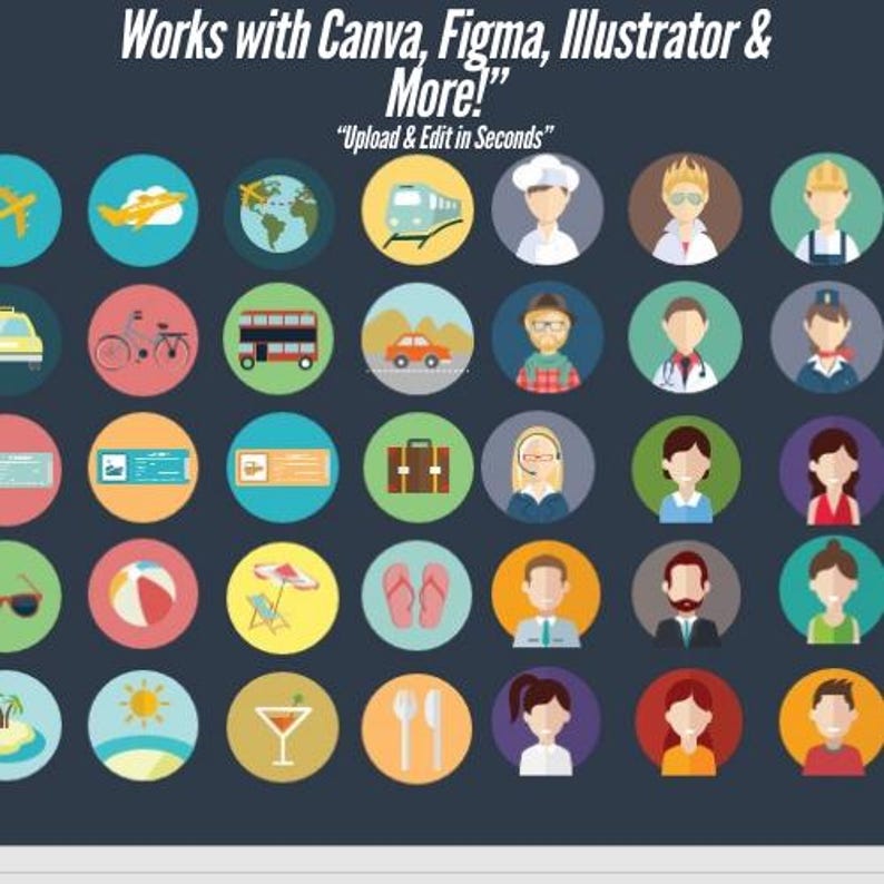 50,000+ All-in-one Vector Icons | PPTX, SVG, PNG | Fully Editable | for ...