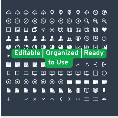 50,000+ All-in-one Vector Icons | PPTX, SVG, PNG | Fully Editable | for ...
