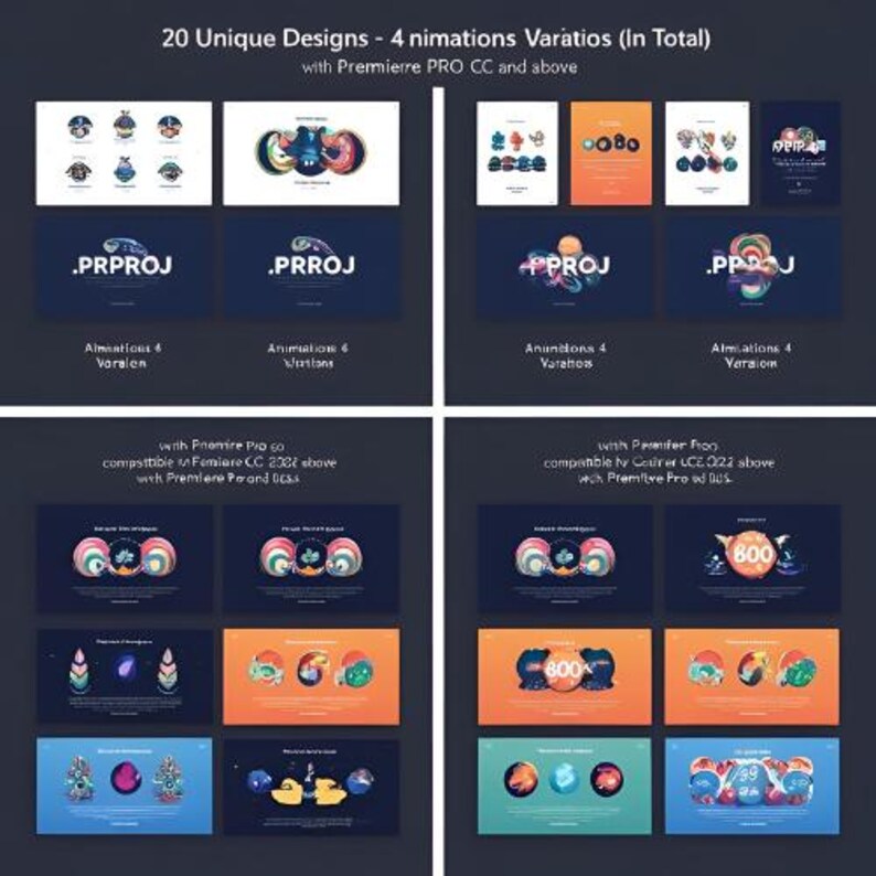 Mega Pack: 800 Animated Backgrounds for Premiere Pro | Overlays ...