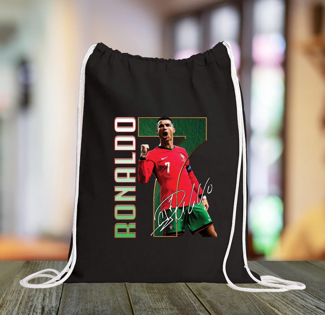 Ronaldo Tote Bag, Cristiano Ronaldo Bag, CR7 Soccer Tote Bag, Football ...