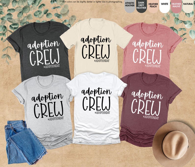 Adoption Crew T-shirt, Adoption Day T-shirt, Adoptive Mom Dad Shirt ...