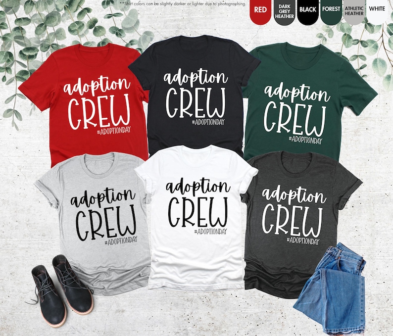 Adoption Crew T-shirt, Adoption Day T-shirt, Adoptive Mom Dad Shirt ...