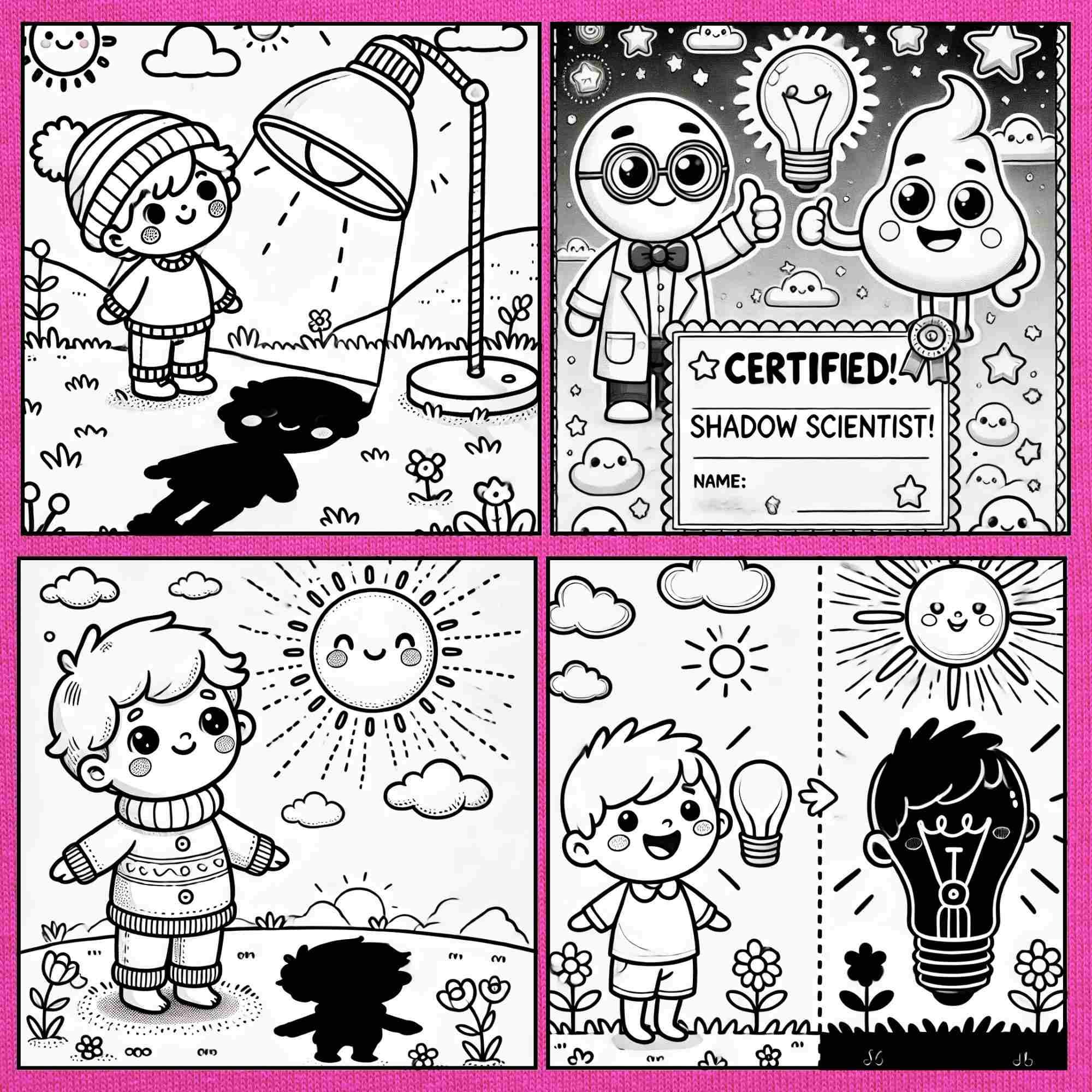 Shadow Puppet STEM Activity Book: Kids Science Coloring Pages (PDF ...