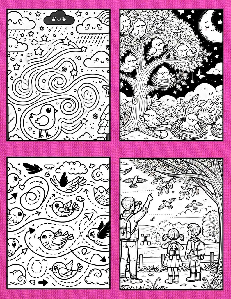 Kids STEM Coloring Book: Why Birds Fly South (printable PDF) - Etsy