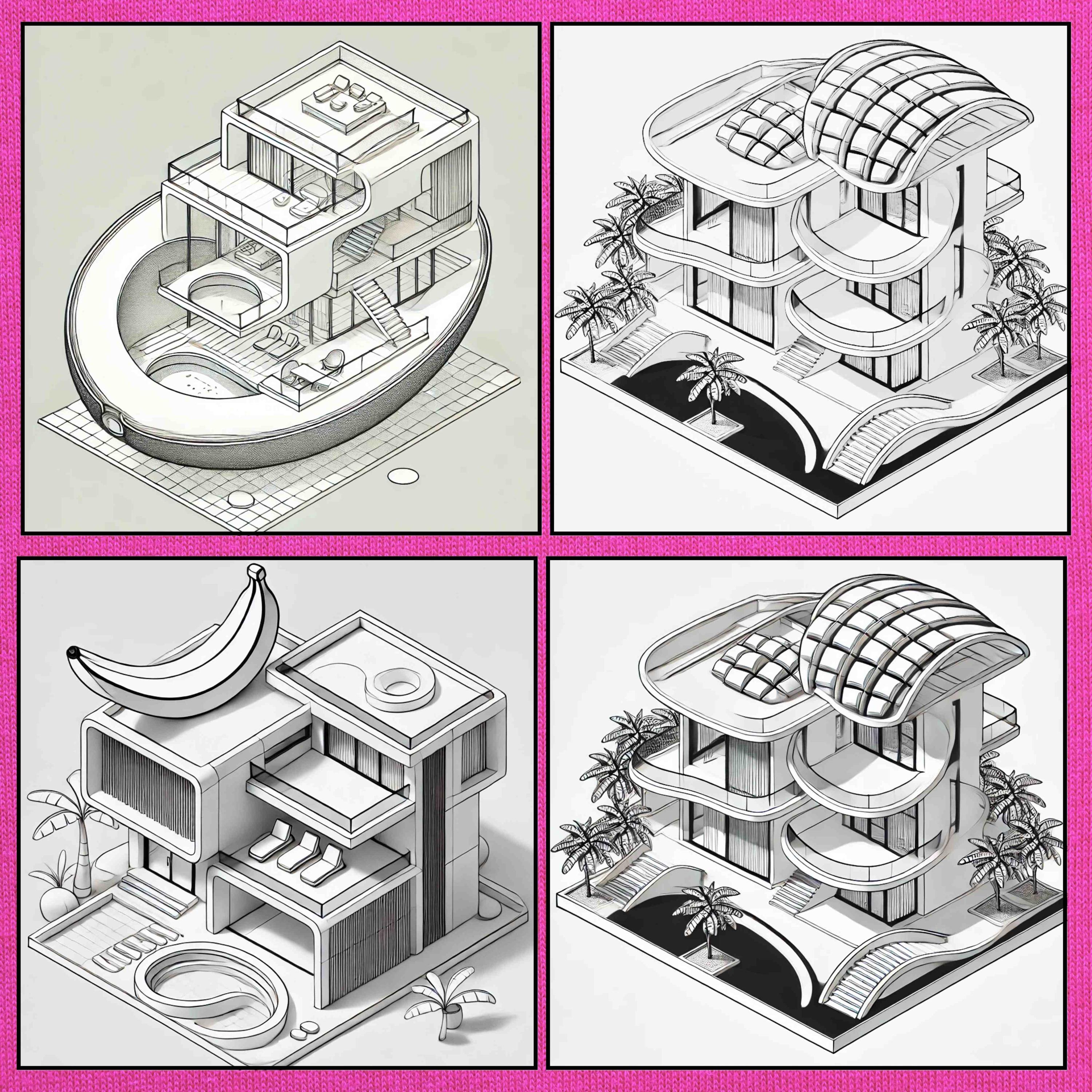 Fantasy House Coloring Pages: Whimsical Fairy Cottage (printable PDF ...