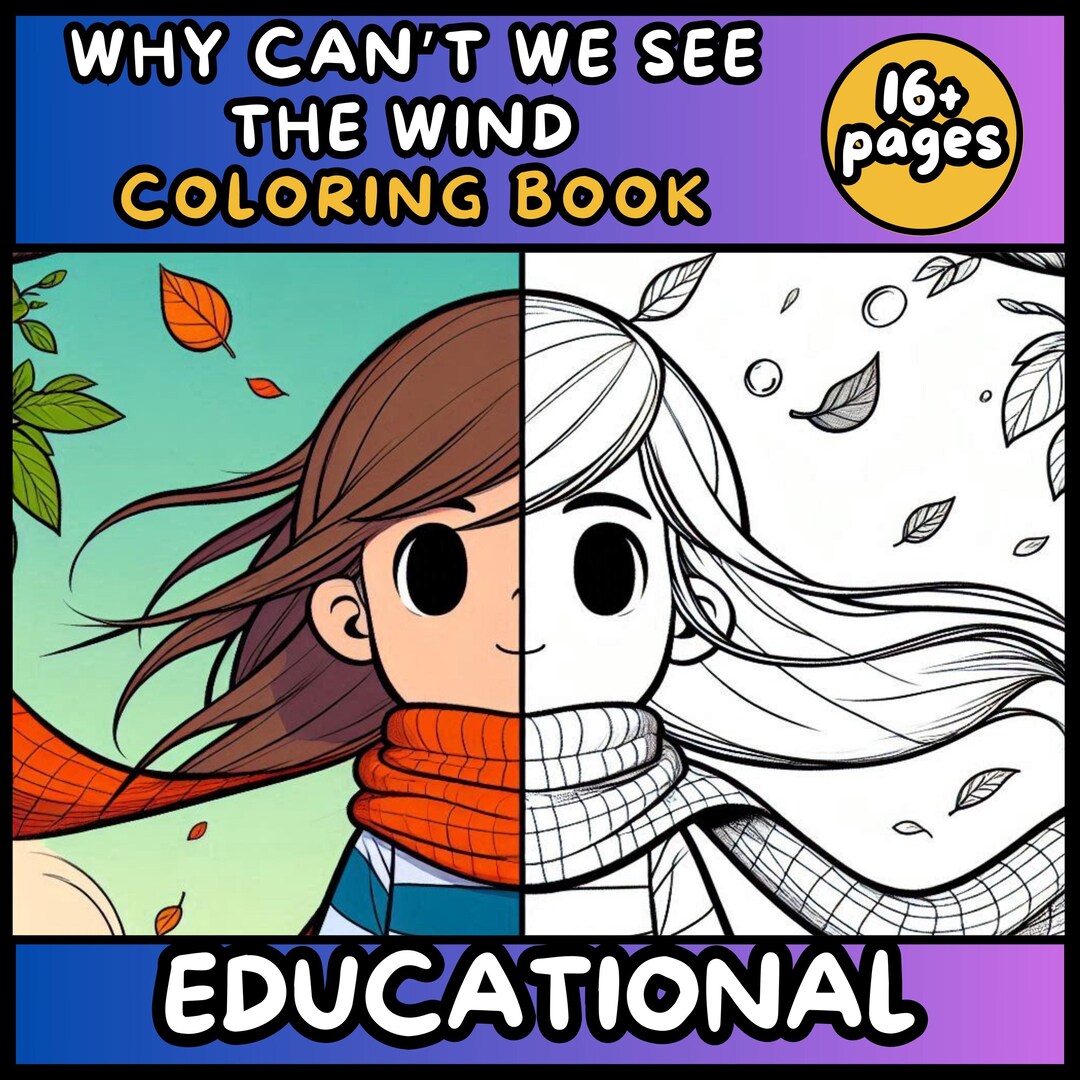 Science of Wind Coloring Book: STEM Activity for Kids (PDF Download) - Etsy